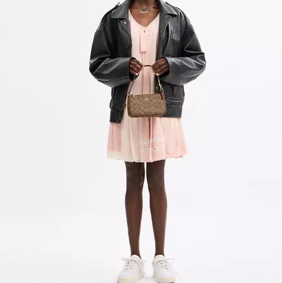 Coach | Bags | New Coach Nolita 9 In Signature Canvas In Goldtanbrown ...